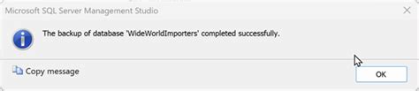How to Backup a SQL Server Database using SSMS