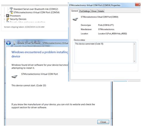 Stm32f4x Stmicroelectronics Virtual Com Port Is Pr