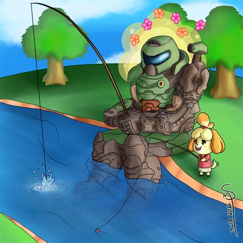 Doomguy And Isabelle By Shanethego On Deviantart