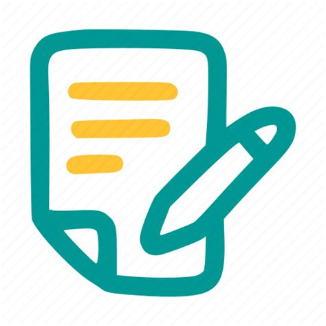 Contract Document Agreement Icon Download On Iconfinder