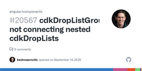 Cdkdroplistgroup Not Connecting Nested Cdkdroplists Issue Angular Components Github