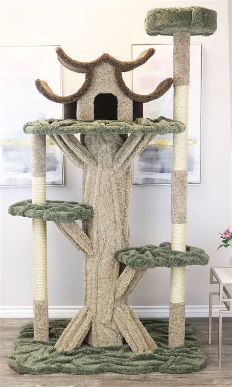 Giant Cat Tree Pawhut 57 5 Cat Tree With Scratching Posts Large Cat