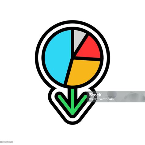 Diagram Loading Statistical Data Color Icon Vector Illustration Stock Illustration Download