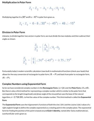 Complex number, polar form , rectangular form | PDF | Chemistry | Science