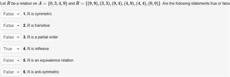 Solved Let R Be A Relation On A 1 3 5 6 And Chegg Com