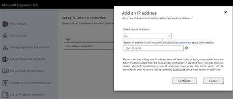 Dynamics Portals Restricting Portal Access By IP Address Rajeev Pentyala Technical Blog On