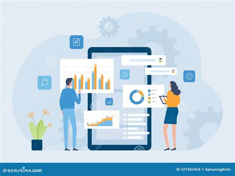 Analytics Business Intelligence Bi Concept On Virtual Screen Royalty