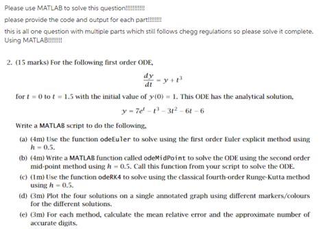 solved please use matlab to solve this question