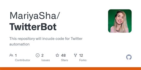 Github Mariyashatwitterbot This Repository Will Incude Code For