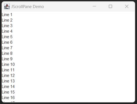 JScrollPane In Java CoderSathi