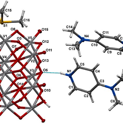 The Structure Of 1 Showing The Atom Labelling Scheme And Cation Anion