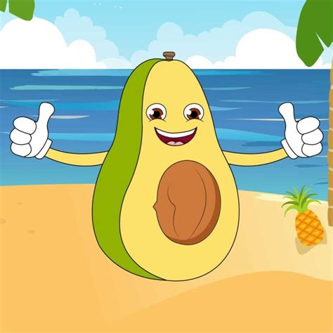 Avocodo Cartoon Vector Free Download