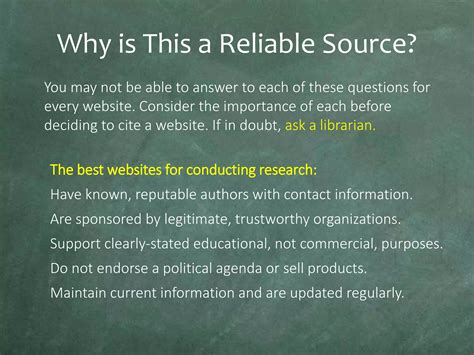 Evaluating Sources Ppt Free Download