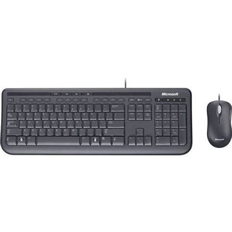 NEW Microsoft Wired Desktop Business Keyboard And Mouse USB Black In UK