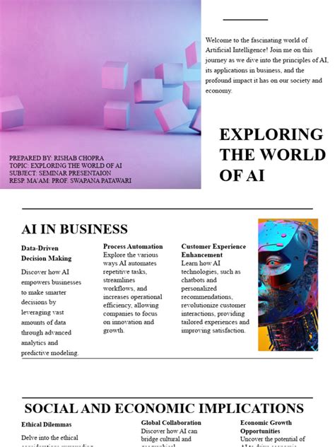 Exploring The World Of Ai Rishab Jain Pdf Artificial Intelligence Intelligence Ai