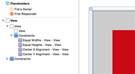 Autolayout Ios Auto Layouts Equal Height Constraint In An Xib