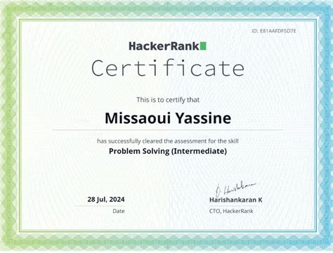 missaoui yassine on linkedin certification problemsolving