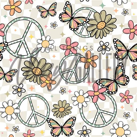 Floral Peace Patterns Vinyl Gallery Llc