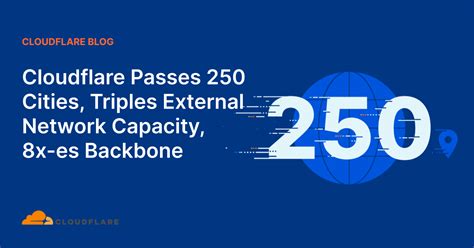 Cloudflare Passes Cities Triples External Network Capacity X Es Backbone