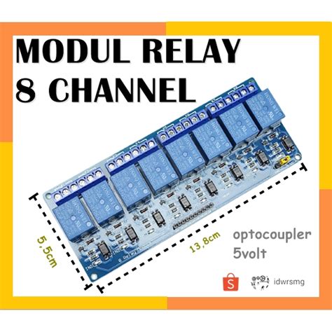 Jual Modul Relay Optocoupler Indoware Modul Relay Channel Optocoupler Shopee Indonesia
