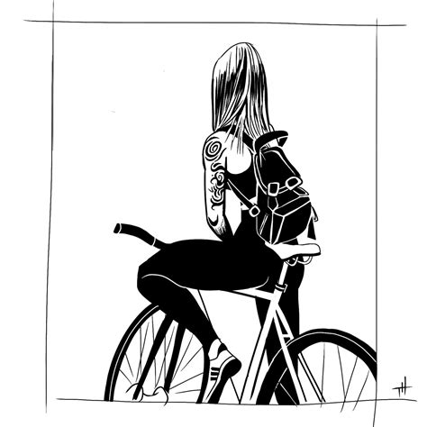 Thorsten Hasenkamm — ”fixie Girl W Tattoo“