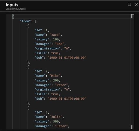 Formatting Raw Inputs From Stored Procedure Into Readable Format In Azure Logicapps Stack Overflow