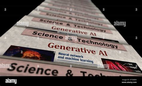 generative ai artificial intelligence vintage news and newspaper