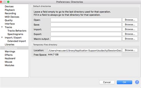 Automatic Database Backup Failed MacOS Audacity Forum