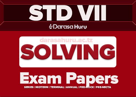 NJOMBE TC Standard Seven Mock Exams July