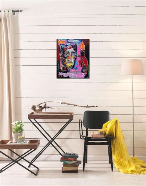 Купити картину «Прометей в жанрі індивідуальний портрет акрилом на полотні в стилі стріт арт