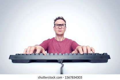 Man In Keyboard Images Stock Photos Vectors Shutterstock