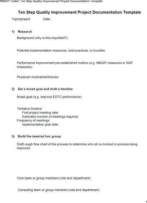 Improvement Report Template 3 Professional Templates Professional