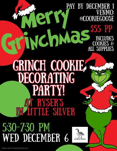 grinch cookie decorating party ryser s