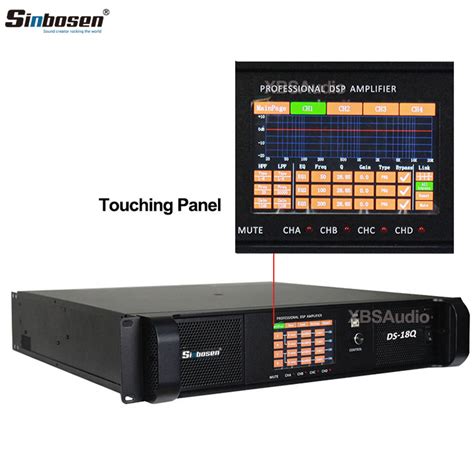 DSP18000q Stereo Made In China 8 Ohm 3000 Watt Professional DSP Power Amplifier China Power