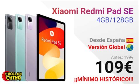 Xiaomi Redmi Pad Se Con Gb Gb Por Cholloschina