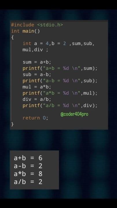arithmetic operator c language languagelearning techskills programming