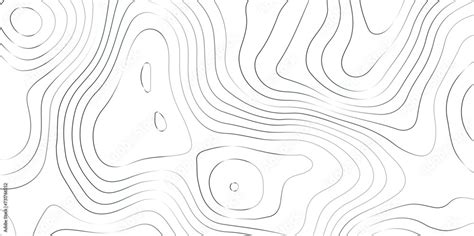 Abstract Background Of The Topographic Contours Map With Geographic