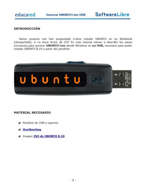 Generar Ubuntu Live Usb Pdf