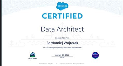Dataarchitect Salesforce Certification Finally Architect Notreally Bartłomiej Wojtczak
