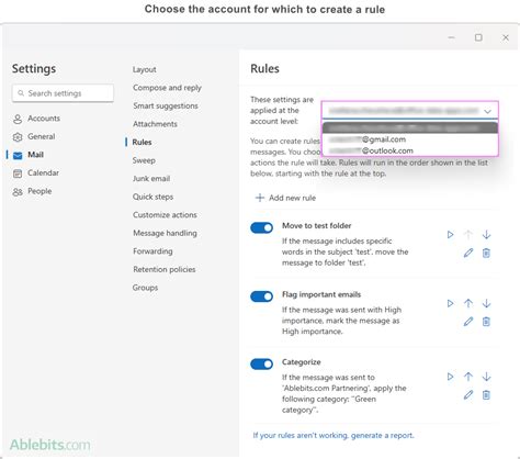 Outlook Rules Not Working Find Causes And Fix Errors