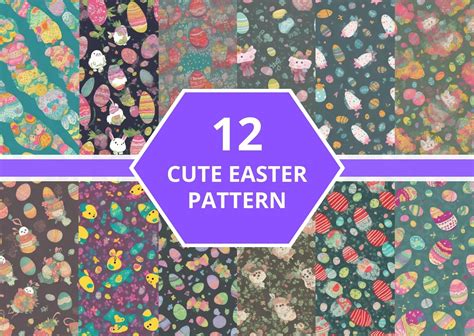 Cute Easter Seamless Patterns Graphic By Putra Art · Creative Fabrica