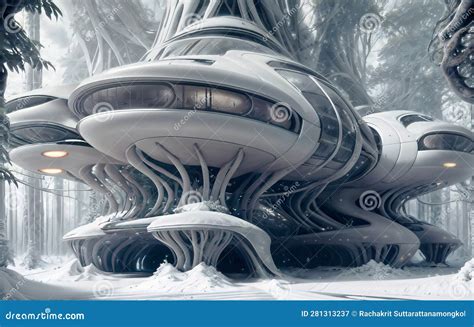 Stadium Sci Fi Background Futuristic Free From Architecture Exterior Ai Generate Image Future