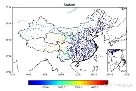 Python气象数据处理与绘图站点气象数据绘图 散点图 知乎