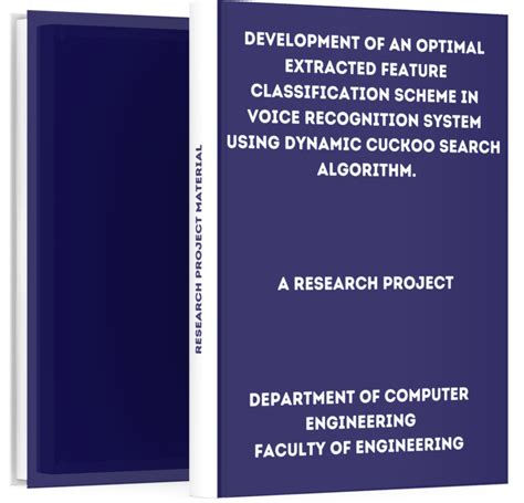 Development Of An Optimal Extracted Feature Classification Scheme