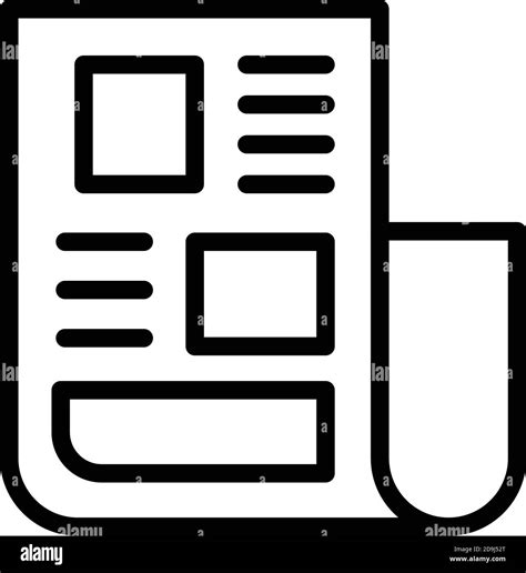 Newspaper Agitation Icon Outline Newspaper Agitation Vector Icon For Web Design Isolated On