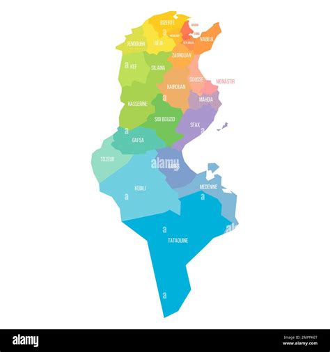 Detailed Political Map Of Tunisia Ezilon Maps