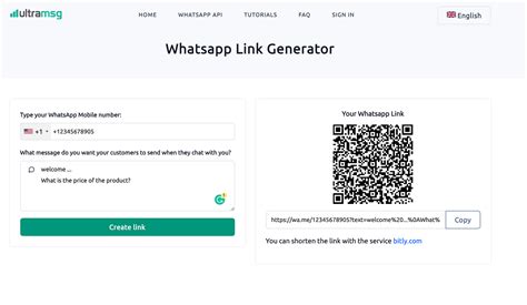 Whatsapp Api Link Generator Free 100 By Ultramsg