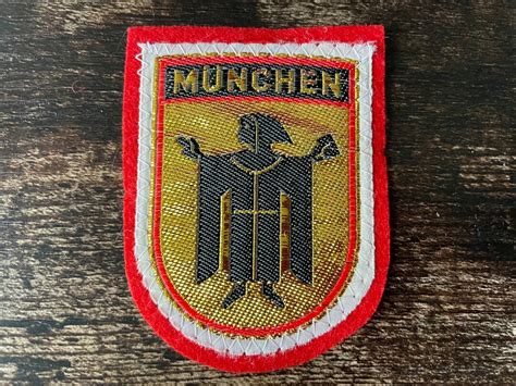 Vintage Patch Munich Germany Bavarian Münchner Kindl Sew On Applique Patches Some Embroidered