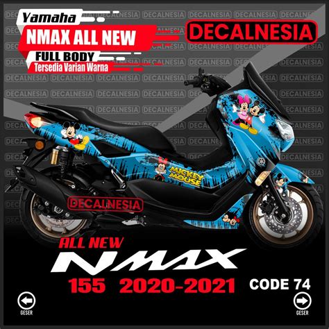 Nmax New Full Body Decal 2020 2021 Yamaha Motorcycle Stickers Mickey