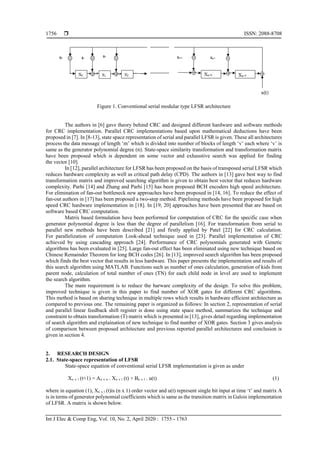 Area Efficient Parallel LFSR For Cyclic Redundancy Check PDF